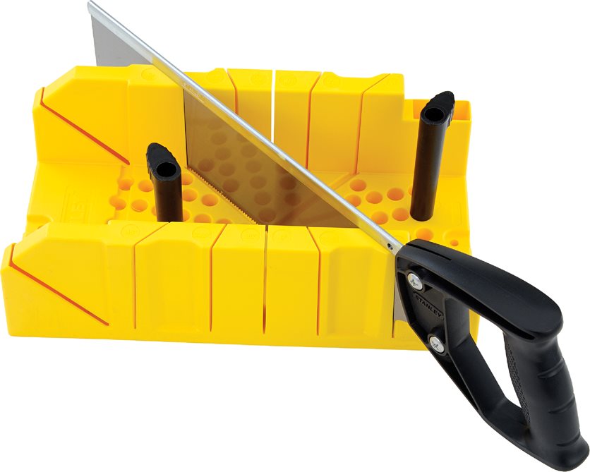 Miter box and saw store